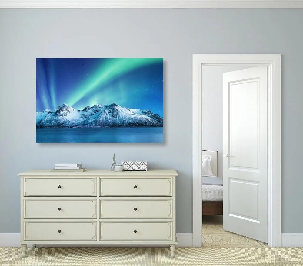 Obraz arktická polární záře - 120x80 cm