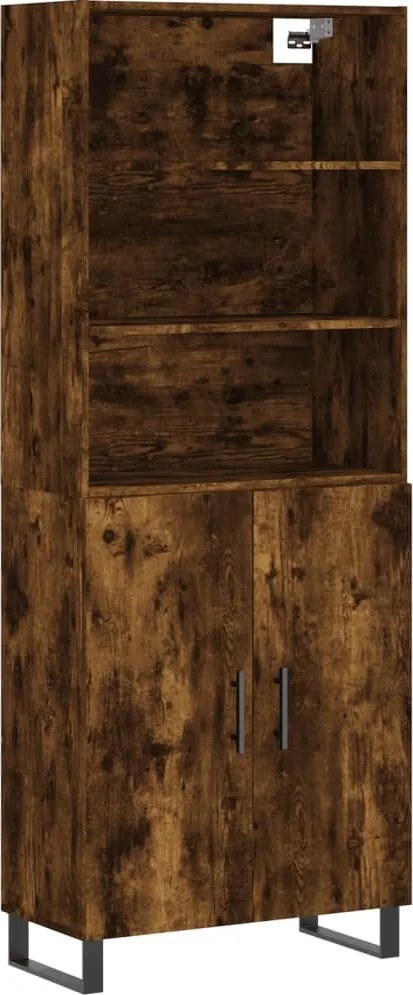 vidaXL Skříň highboard 69,5 x 34 x 180 cm kompozitní dřevo [3189279] Barva: Bílá