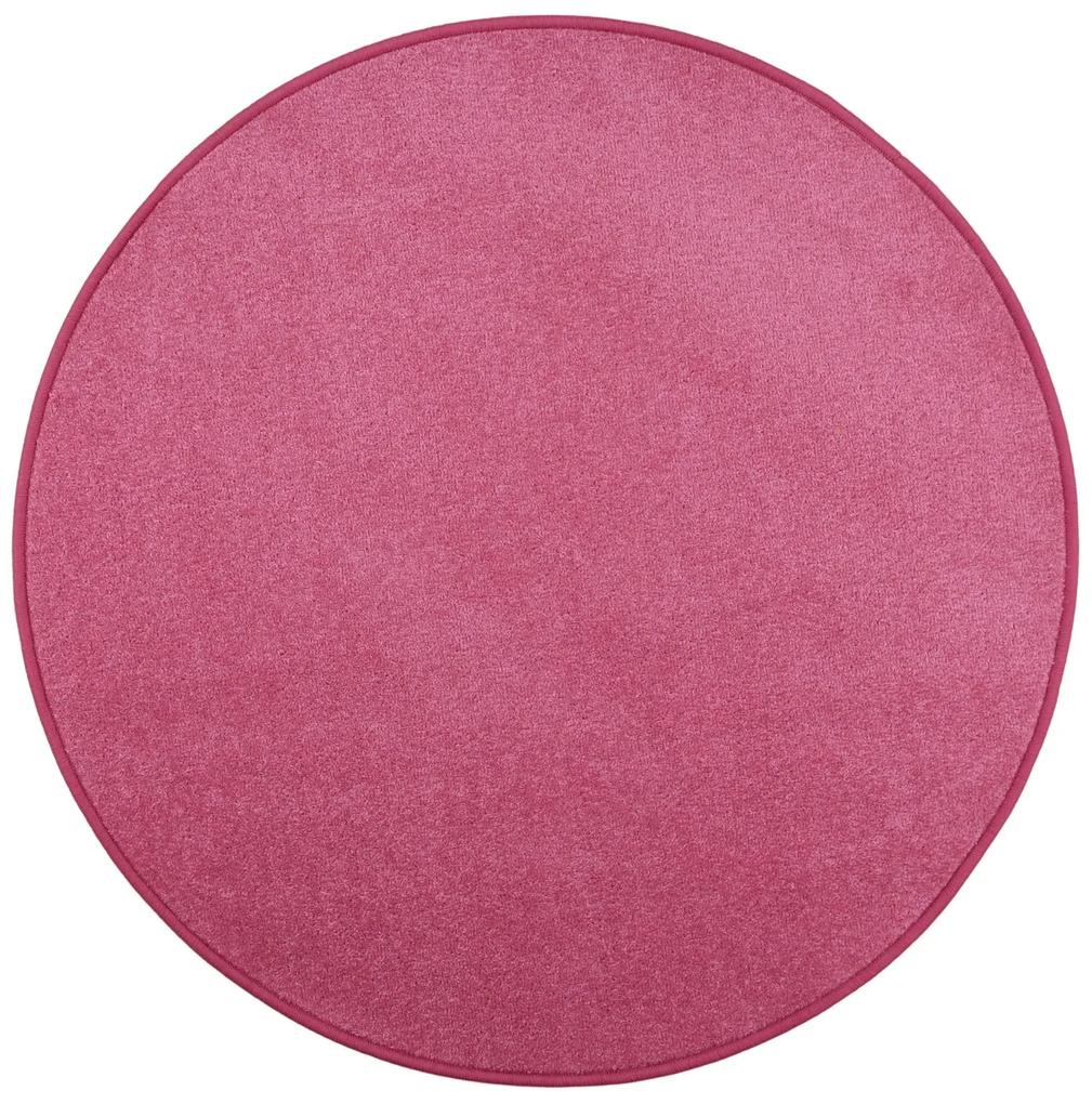 Vopi koberce Kusový koberec Eton růžový 11 kruh - 80x80 (průměr) kruh cm