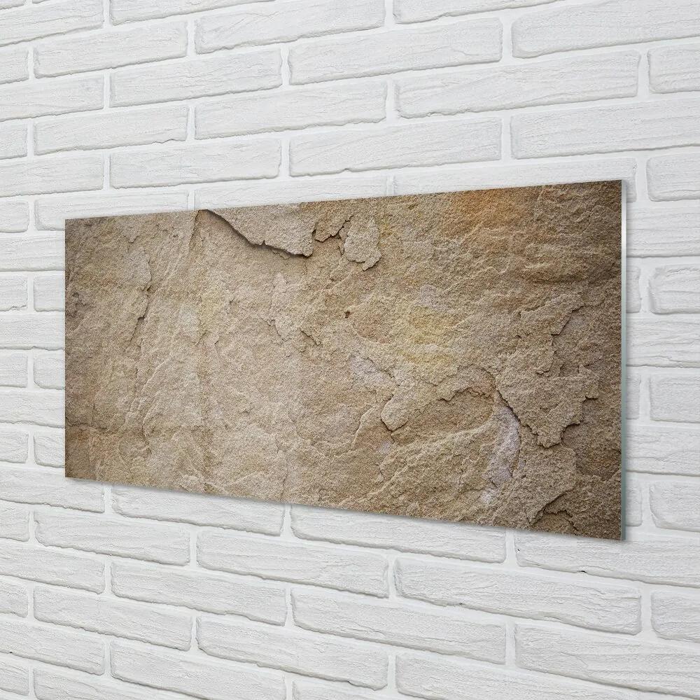 Obraz na skle Kamenná stěnová struktura 100x50 cm