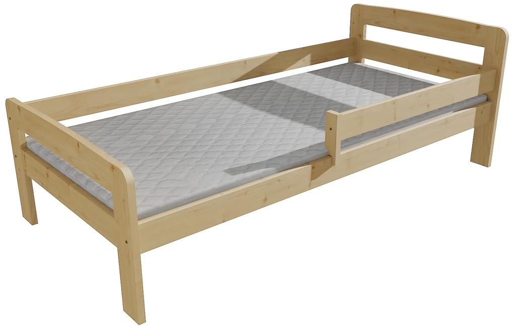 Vomaks Dětská postel se zábranou VMK008C KIDS Rozměr: 80 x 180 cm, Barva: bezbarvý lak