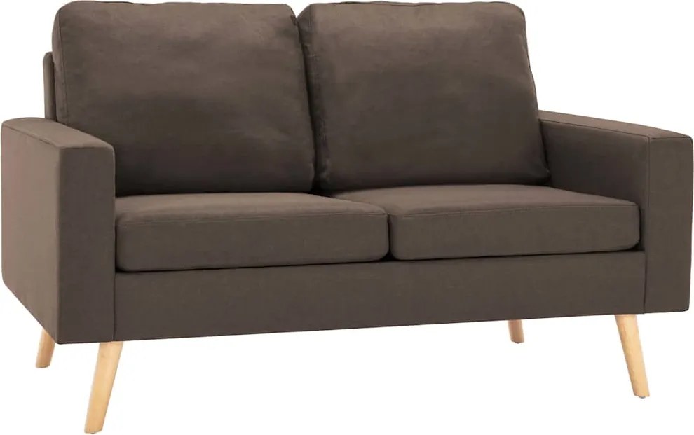 2dílná sedací souprava textil hnědá 3056616
