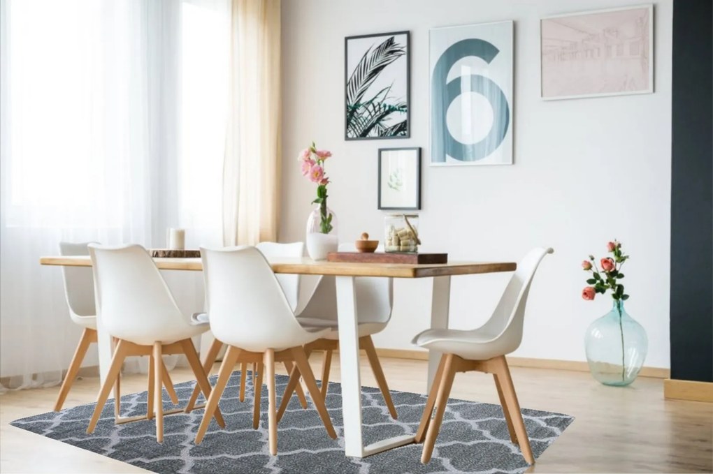 Berfin Dywany, Kusový koberec Lagos 1052 Grey (Silver), 80x150, šedá, chodba / předsíň