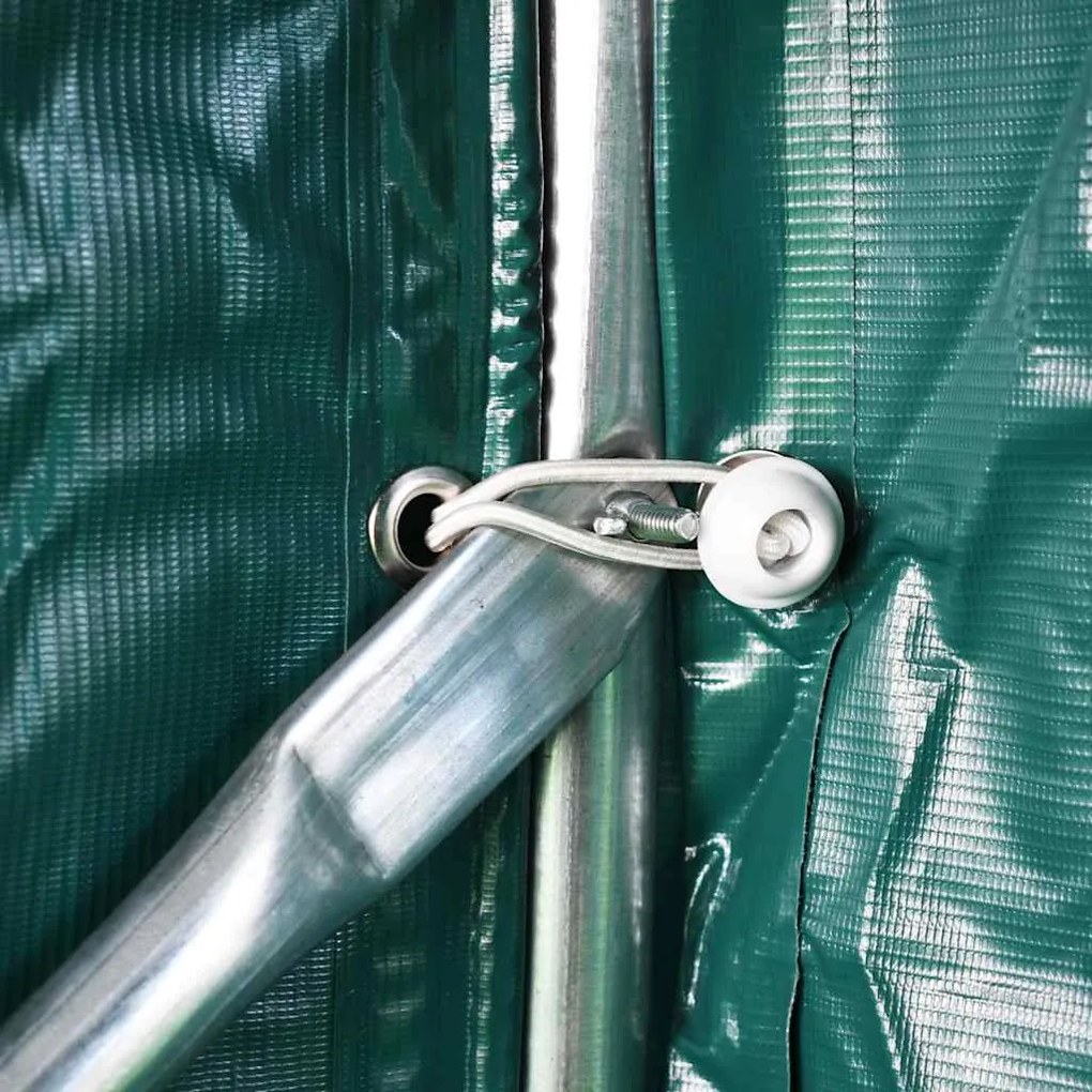 Plachtová garáž PVC 1,6 x 2,4 m zelená 3056430