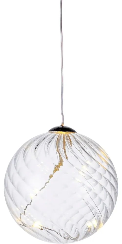 Světelná LED dekorace Sirius Wave Ball, Ø 8 cm