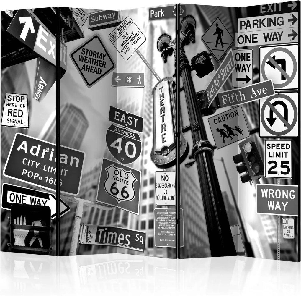 Paraván - Roads to Manhattan II [Room Dividers] 225x172