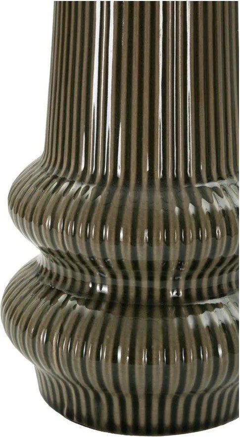 Khaki/krémová keramická stolní lampa s textilním stínidlem (výška 41,5 cm) Harmony – Mauro Ferretti