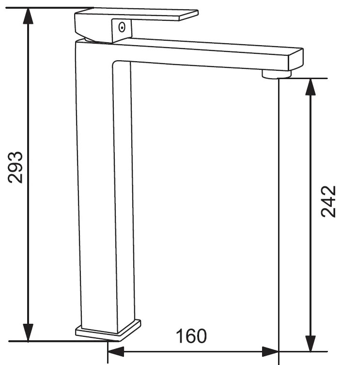 Mexen Uno - DQ77 sprchová sada s vanovou baterií a vysokou umyvadlovou baterií, černá, 71413DQ77-70