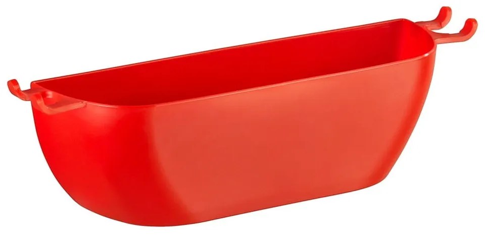 Červený nástěnný košík Wenko Turbo-Loc Brasil
