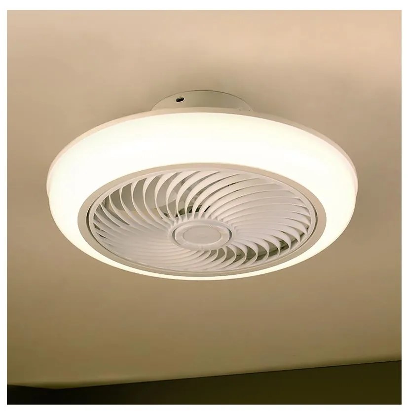 Brilagi-LED Stmívatelné svítidlo s ventilátorem LED/30W/230V 3000-6500K bílá+DO WF-OSD-046-WHT