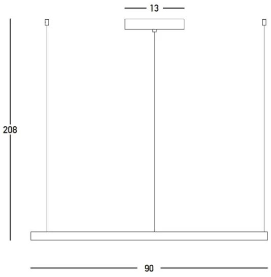 Zambelis 23035 - LED Stmívatelný lustr na lanku LED/45W/230V 3000K černá