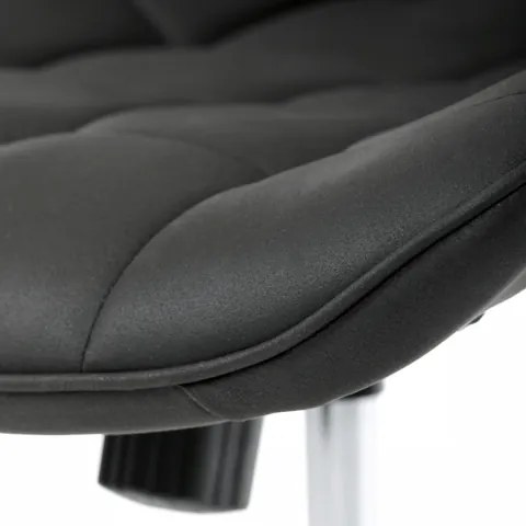Kancelářská židle černá dekor broušené kůže černý kovový kříž KA-V3120 BK3