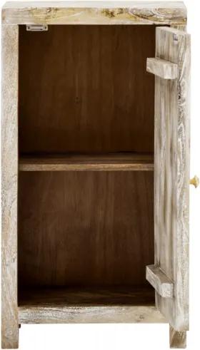 Skříňka do koupelny masivní designová Bitny z mangového dřeva