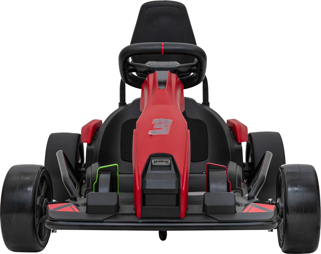 Ramiz Dětská motokára na baterie Fast 3 Drift červená + funkce driftu + motory 2x150W + LED rádio + pásy