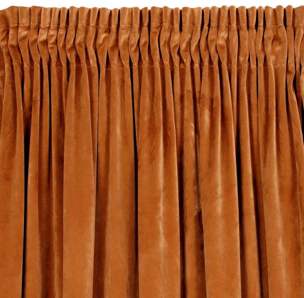 ZATEMŇOVACÍ ZÁVĚS NA PÁSCE VILLA 140X270 CM ORANŽOVÁ