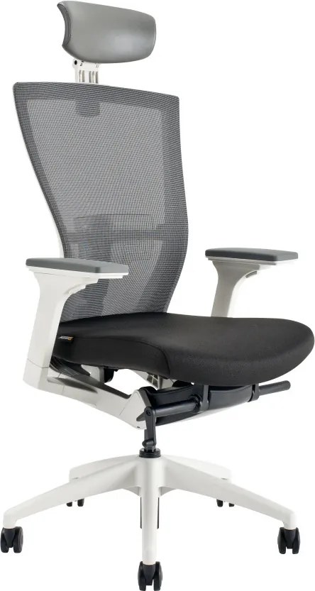 Office Pro Kancelářské křeslo na kolečkách MERENS WHITE SP – s područkami a opěrkou hlavy Zelená BI 203