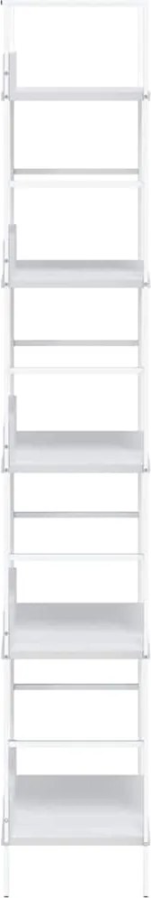 Knihovna s 5 policemi bílá 60x27,6x158,5 cm kompozitní dřevo 288228