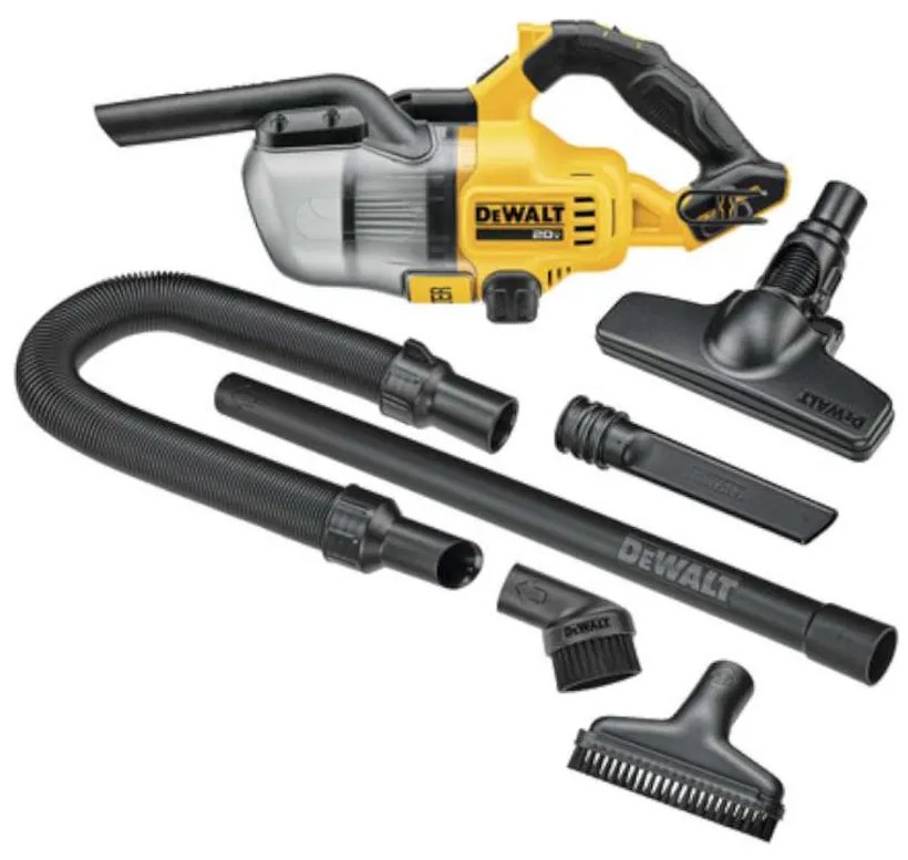 DeWALT - 18V AKU přenosný vysavač, s příslušenstvím, bez baterie a nabíječky DCV501LN