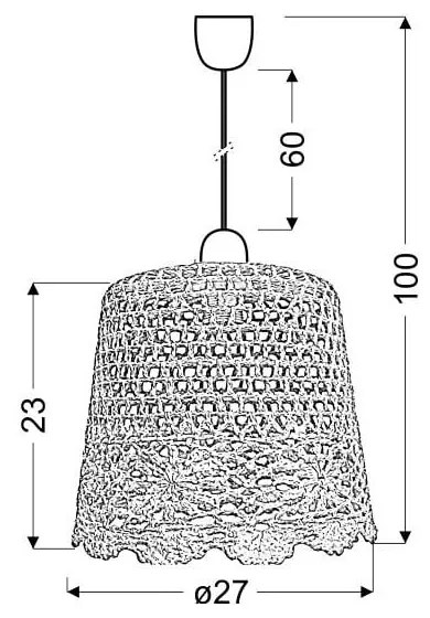 Růžové závěsné svítidlo Nonna – Candellux Lighting