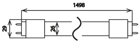 LED trubice zářivka McLED GLASS LEDTUBE 150cm 23W (58W) T8 G13 neutrální bílá ML-331.008.89.0