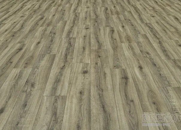 Breno PVC QUATROTEX Sorbonne 584 - tmavé dřevo, šíře 200 cm