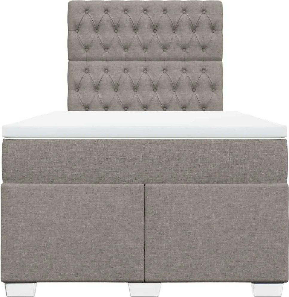 Box spring postel s matrací taupe 120x190 cm textil 3290438