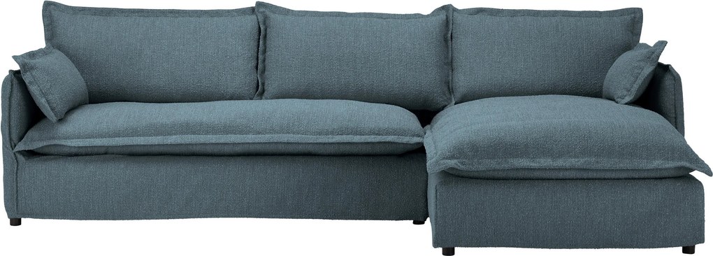 XXXLutz ROHOVÁ SEDAČKA, textil, modrá Livetastic - Sedací soupravy - 001968012505