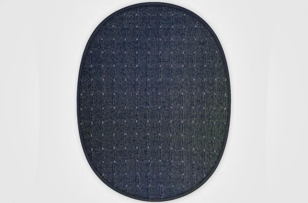 Vopi koberce Kusový koberec Udinese antracit ovál - 57x120 cm