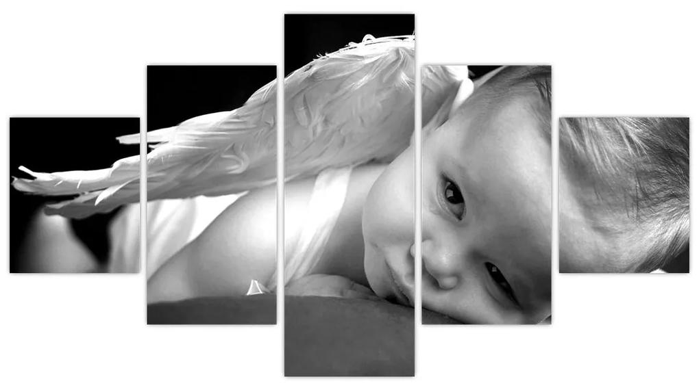 Obraz dětského anděla (125x70 cm)