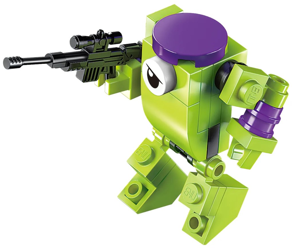 Qman Hyperfunction Tactical Unit 2101-5 Robot Troops 3v1