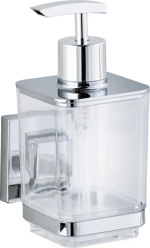 Dávkovač mýdla QUADRO, Vacuum-Loc, 340 ml, bez vrtání, WENKO