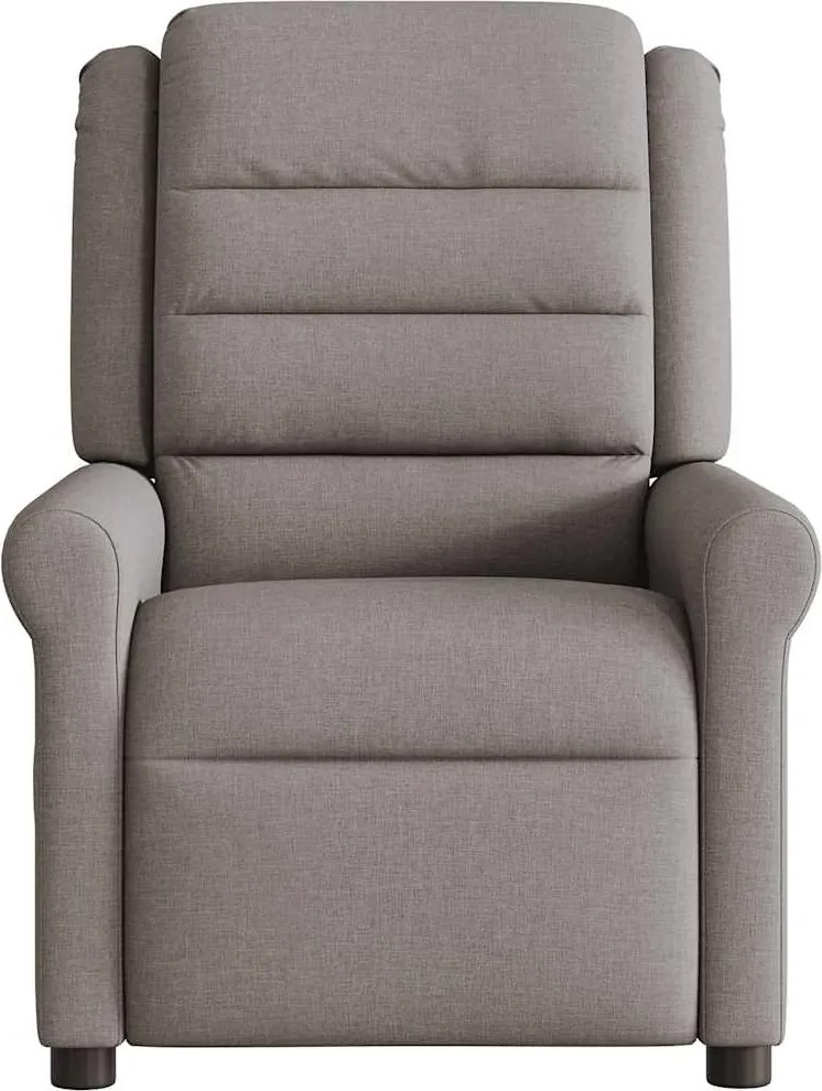Elektrické masážní polohovací křeslo taupe textil 3303311