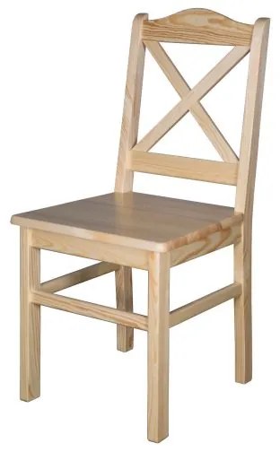 Dřevěná jídelní židle KT113, borovice (Barva dřeva: Olše)