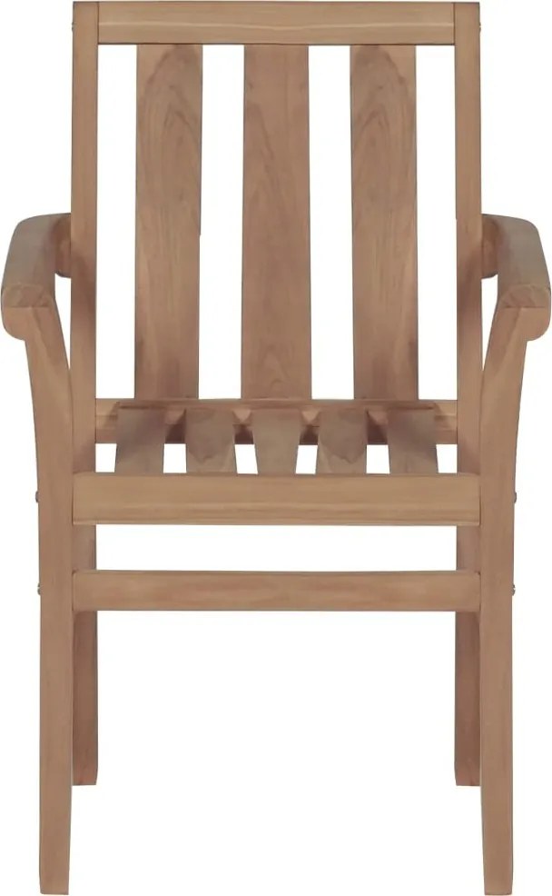 vidaXL Zahradní židle 2 ks podušky masivní teakové dřevo [3062220] Barva: Modrá