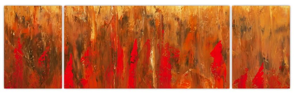 Obraz malované abstrakce (170x50 cm)