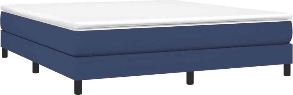 Box spring postel s matrací modrá 180x200 cm textil 3144099