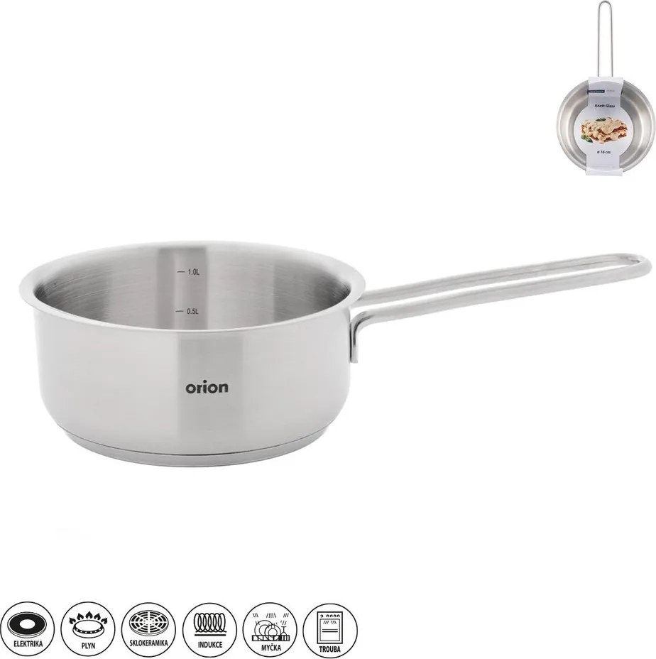 Nerezový rendlík 1,4 l Anett – Orion