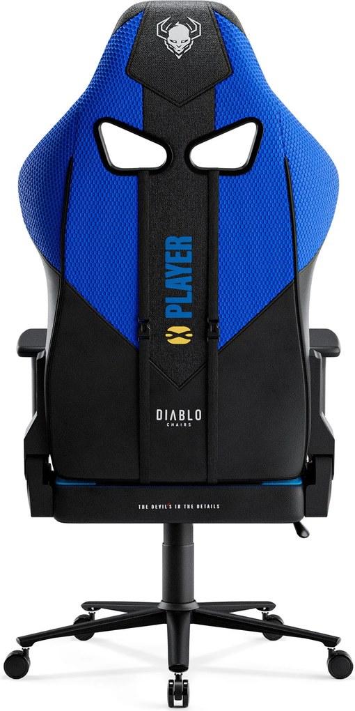 Látková herní židle Normal Size, modrý-černý: Diablo X-Player 2.0 Frost Black