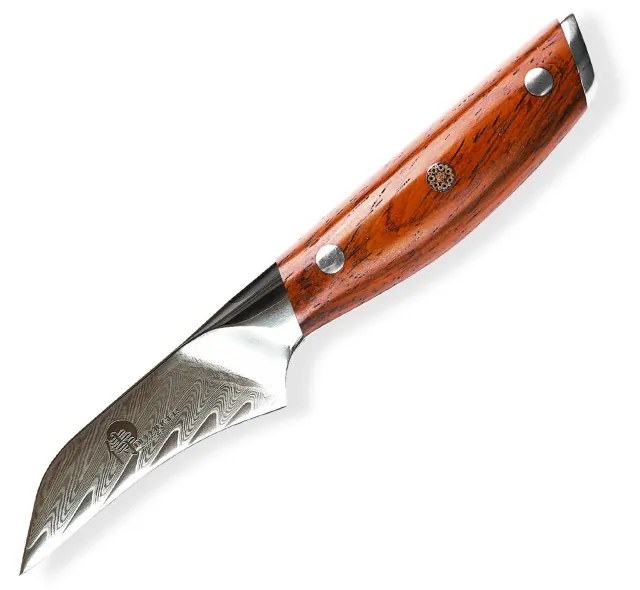nůž Paring 3" (70mm) Dellinger Rose-Wood Damascus