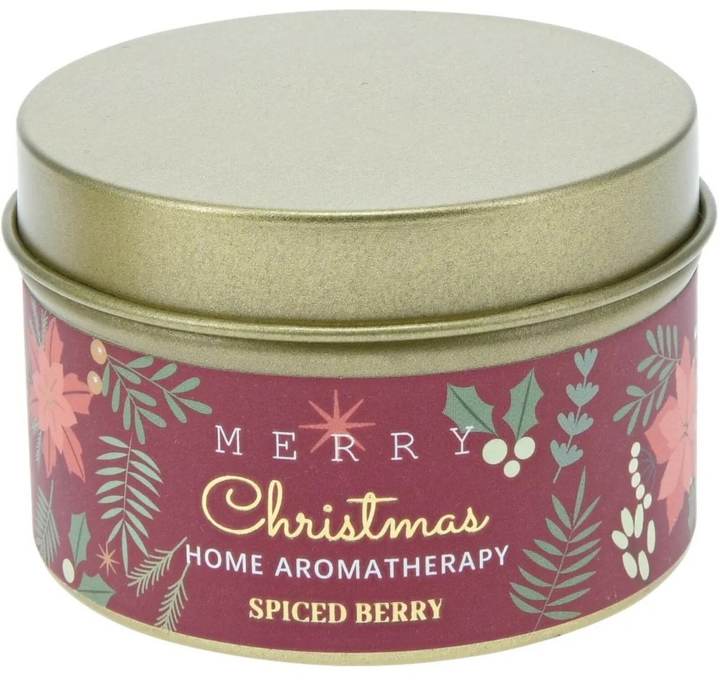 Sada vánočních svíček Merry Christmas Spiced berry/Velvet vanilla, 3 ks