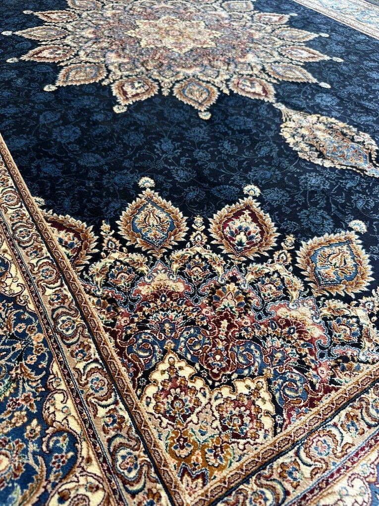 BE Koberec Sultan 1203 BLUE - modrý béžový obdélníkový Rozměr: 150x225 cm