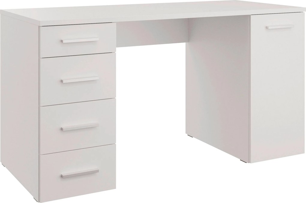 XXXLutz PSACÍ STŮL, bílá, 138/74/60 cm Xora - Kancelářské stoly - 002698004901