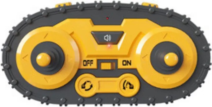 LEAN Toys Pásové rypadlo na sestavení DIY s dálkovým ovládáním RC, 133 dílů