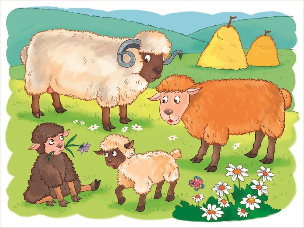 DINO DŘEVO Kubus Na farmě obrázkové kostky 12ks *DŘEVĚNÉ HRAČKY* dn641365