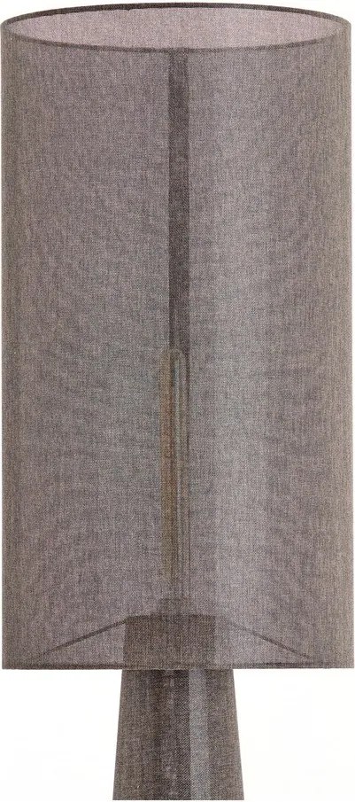 Hnědá stojací lampa s textilním stínidlem (výška 180 cm) Micky – Light & Living