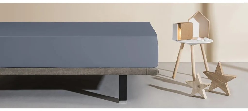 Velfont Aura nepropustné prostěradlo 90x200 cm - tmavě šedá