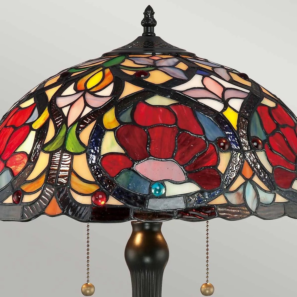 Elstead Secesní stolní lampa Tiffany LARISSA 58 cm/2×E27