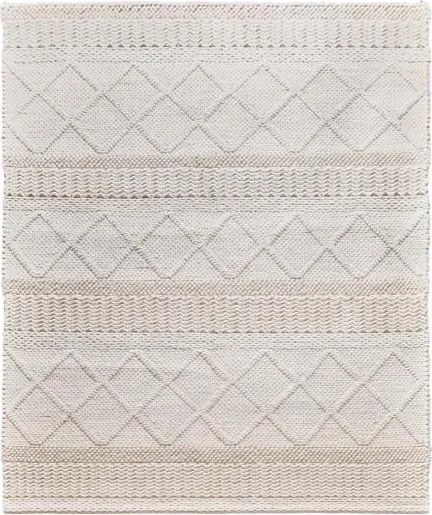 Ručne viazaný kusový koberec Geneva DE 7951 White Mix, 140x200, biela, obývacia izba, Diamond Carpets India