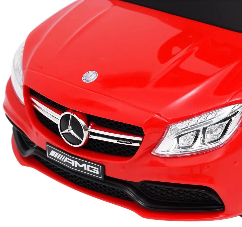 vidaXL Odrážedlo Mercedes-Benz C63 červené