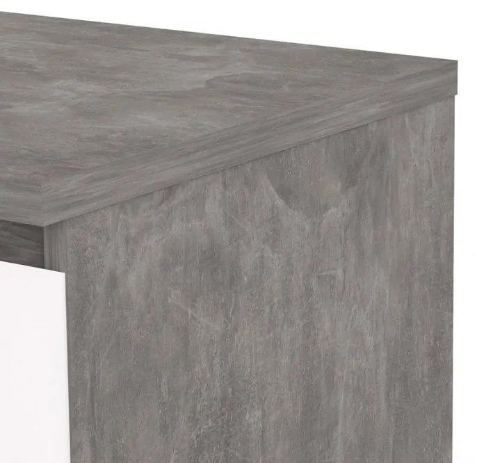 FALCO Noční stolek Simplicity 238 beton/bílý lesk 6919